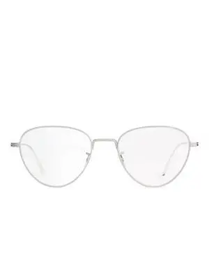 Khaite X Oliver Peoples 1991rx Oval-frame Glasses - Silver