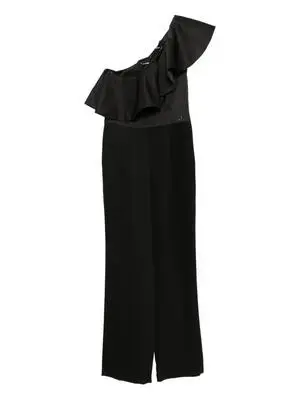 Karl Lagerfeld One-shoulder Jumpsuit - Black
