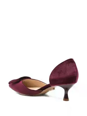 TWENTY FOURHAITCH Buckled Pointed-toe Pumps