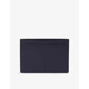 Smythson Panama Leather Passport Sleeve - Navy