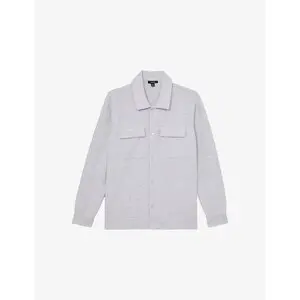 REISS Maxwell Patch-pocket Cotton-jersey Shirt