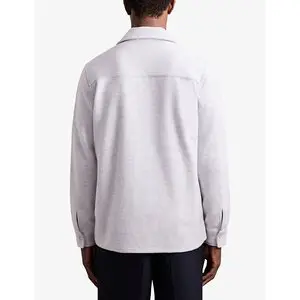 REISS Maxwell Patch-pocket Cotton-jersey Shirt