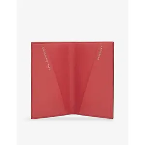 Smythson Mara Croc-embossed Leather Passport Cover