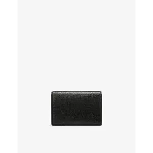 Smythson Ludlow Folded Leather Card Case - Black