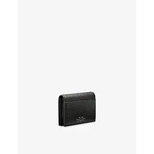 Smythson Ludlow Folded Leather Card Case - Black
