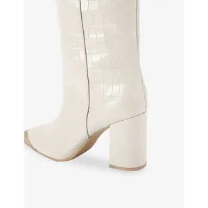 Kurt Geiger Regent Cap Leather Knee-high Boots