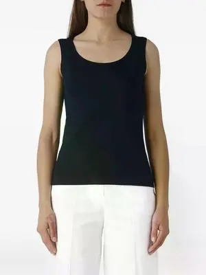 GRAN SASSO Sleeveless Scoop-neck Top