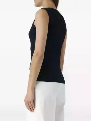 GRAN SASSO Sleeveless Scoop-neck Top