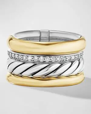 David Yurman Mercer Ring With Diamonds - Gryylw
