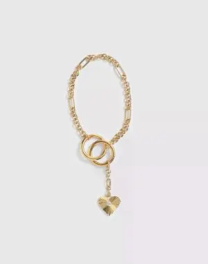 Madewell Heart Chain Bag Charm - Antique Gold