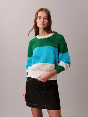 Calvin Klein Striped Sweaters For Women