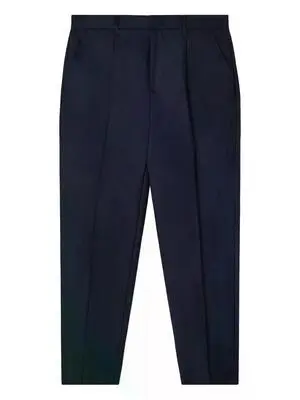 Emporio Armani Logo-plaque Wool Trousers