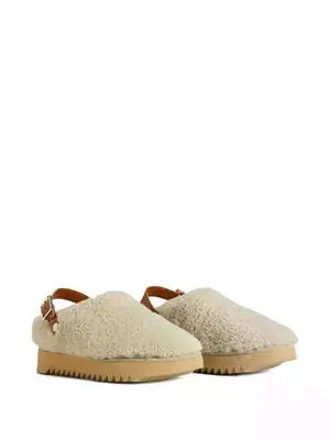 Woolrich Buckle-strap Sheepskin Mules
