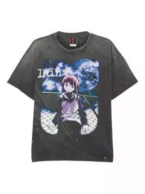 SAINT MXXXXXX Graphic-print T-shirt - Grey