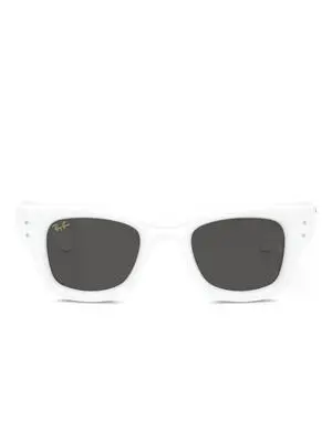 Ray-ban Rhinestone-embellished Square Sunglasses - White