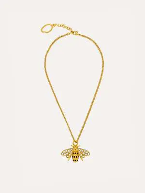 Oscar De La Renta Bee Pendant Necklace - Gold