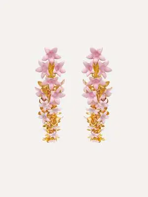 Oscar De La Renta Foxglove Drop Earrings - Pink