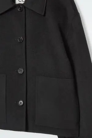 Cos Boxy Double-faced Wool Short Jacket