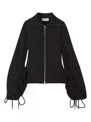 LANVIN Zip-front Jacket With Drawstring Cuffs
