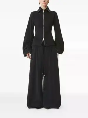 LANVIN Zip-front Jacket With Drawstring Cuffs