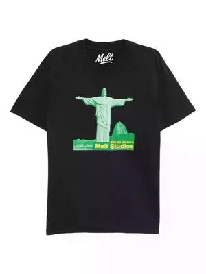 MELT Graphic=print T-shirt - Grey