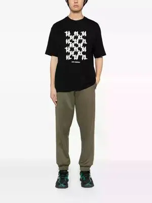Karl Lagerfeld Monogram-embossed T-shirt