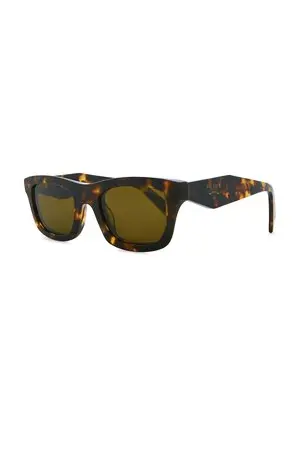 Prada Rectangular Sunglasses - Honey Tortoise & Dark Brown