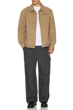 PALMES Ripstop Cargo Trousers - Charcoal