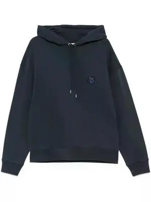 Maison Kitsuné Bold Fox Head-patch Hoodie - Blue