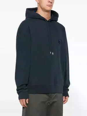 Maison Kitsuné Bold Fox Head-patch Hoodie - Blue