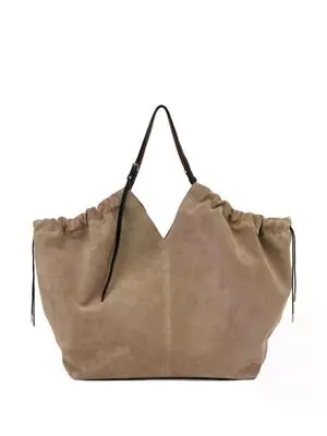 MAISON MARGIELA Suede Slouchy Tote - Neutrals