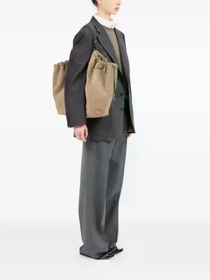MAISON MARGIELA Suede Slouchy Tote - Neutrals