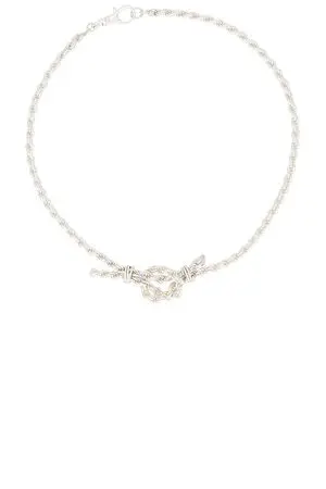 MARTINE ALI Knotted Rope Chain Necklace - Sterling Silver