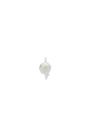 Valentino Garavani Metallic Silver Mono Earring