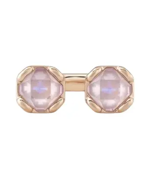 UNODE50 Twin Crystal Ring - Gold