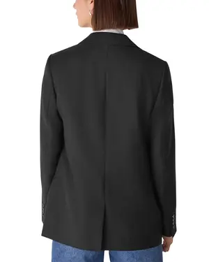 Whistles Single Breasted Wool Blend Blazer