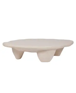 TOV FURNITURE Athen Faux Stone Coffee Table - Nude