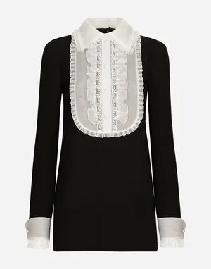 Dolce & Gabbana Short Wool Crepe Dress