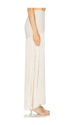 CAMILA COELHO Goldie Maxi Skirt In Beige