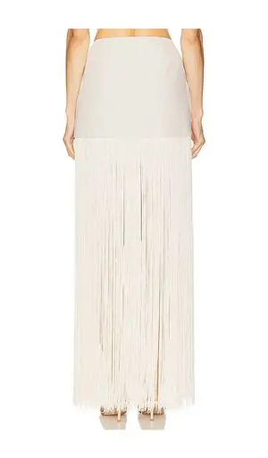 CAMILA COELHO Goldie Maxi Skirt In Beige