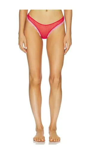 Free People X Intimately Midweek Thong In In Red