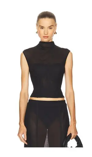 CAMILA COELHO Fidela Top - Black