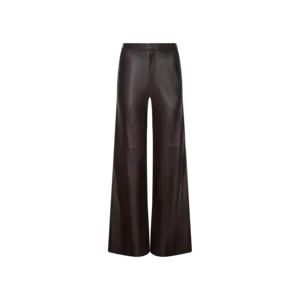 L'Agence Livvy Leather Trouser - Chocolate