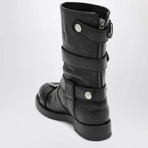 Dolce & Gabbana Leather Buckled Boots