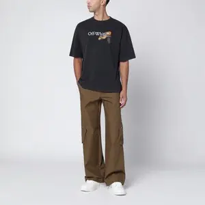 Off-White Cargo Trousers With Logo