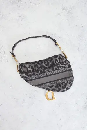 Dior Saddle Bag - Grey