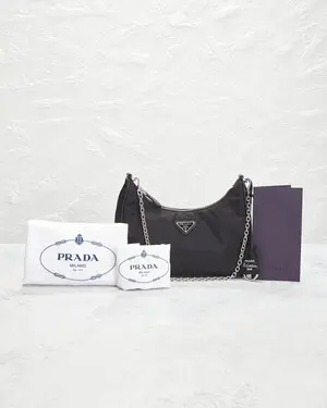 FWRD RENEW Prada Re-edition 2005 Re-nylon Shoulder Bag - Black