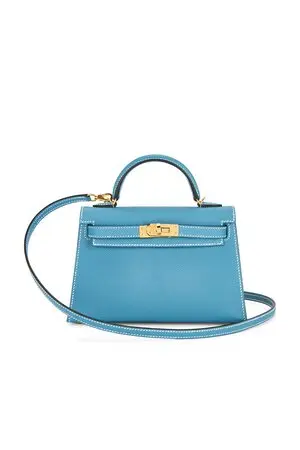 Hermès Kelly 20 Handbag - Bleu Jean