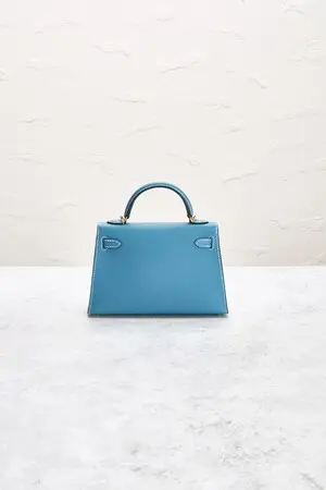 Hermès Kelly 20 Handbag - Bleu Jean