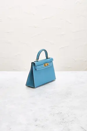 Hermès Kelly 20 Handbag - Bleu Jean